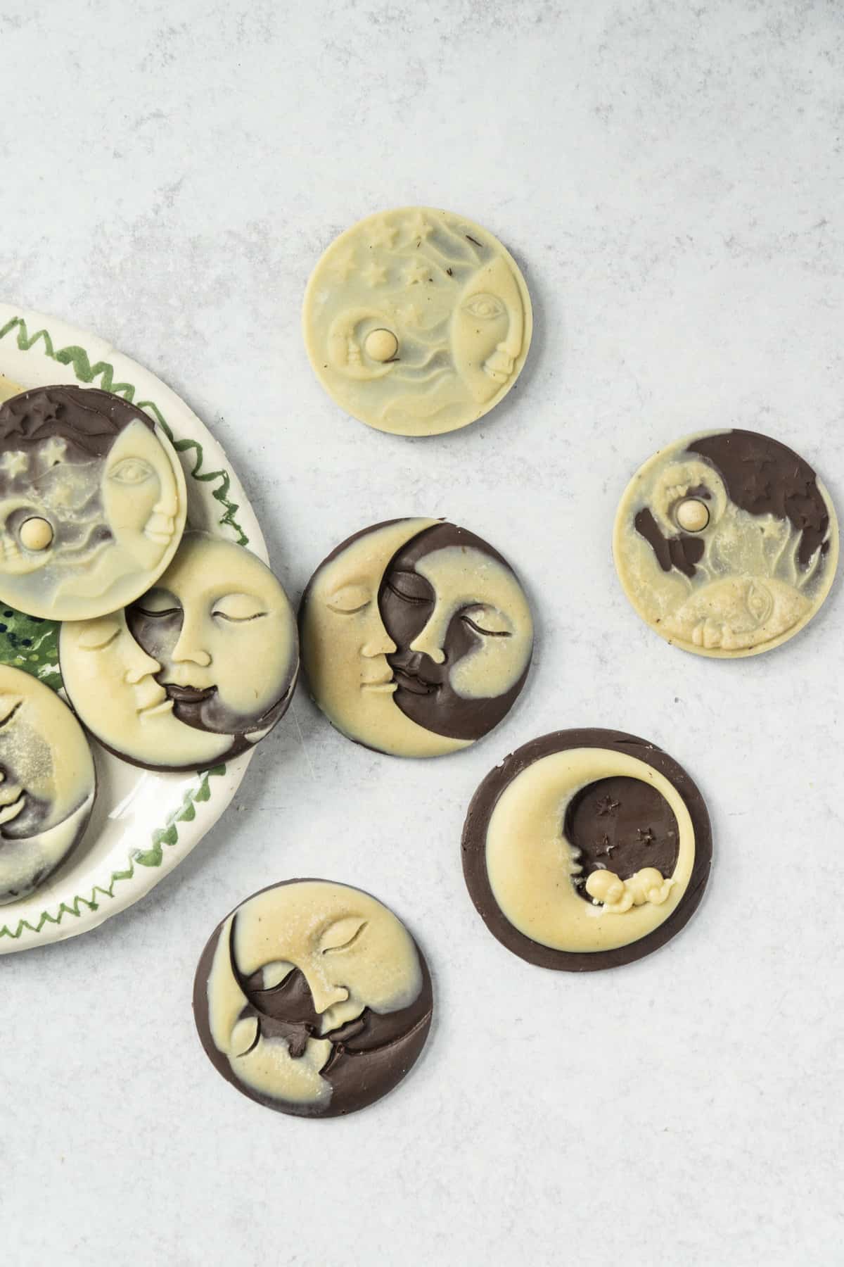 Healthier White + Dark Chocolate Moons - Eat Your Way Clean