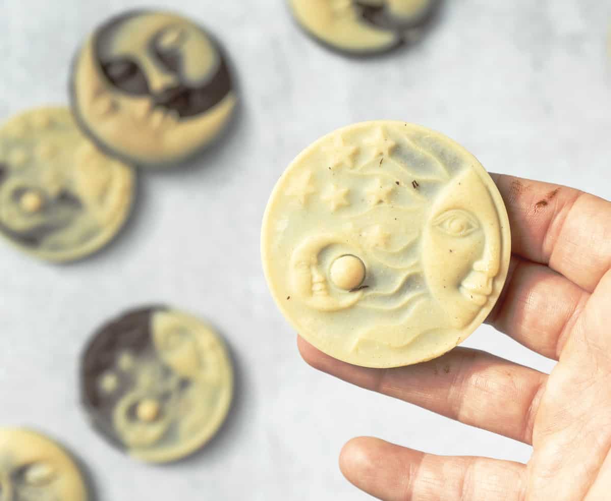 Healthier White + Dark Chocolate Moons - Eat Your Way Clean